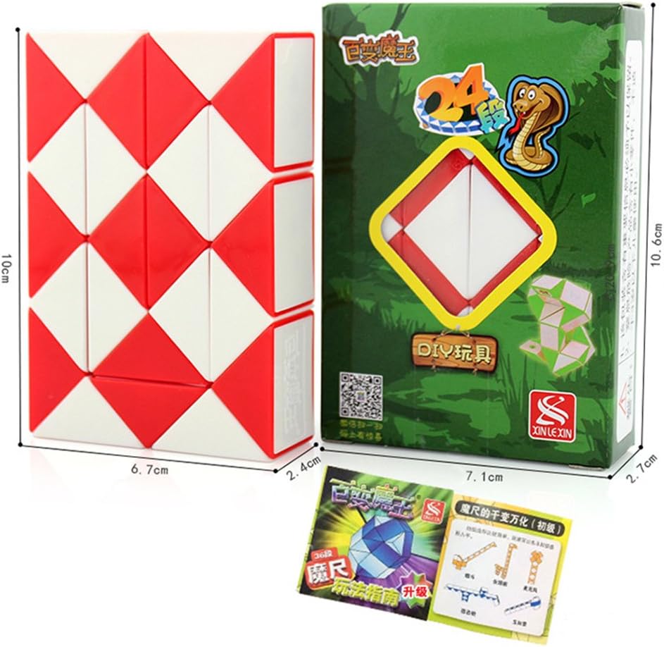 MZStech Set Magic Snake Twist Puzzle Twisty Toy Collection 24 Wedges ...