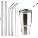 Amazon.com: Stainless Steel Drinking Straws, Fits Yeti, RTIC 20 Ounce ...