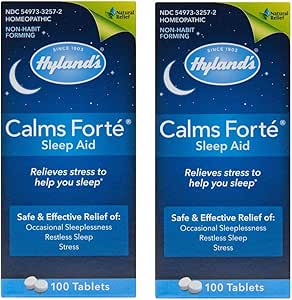 Amazon.com: Hylands Calms Forte 100's - 1 Ct, 2 Pack by Hylands ...