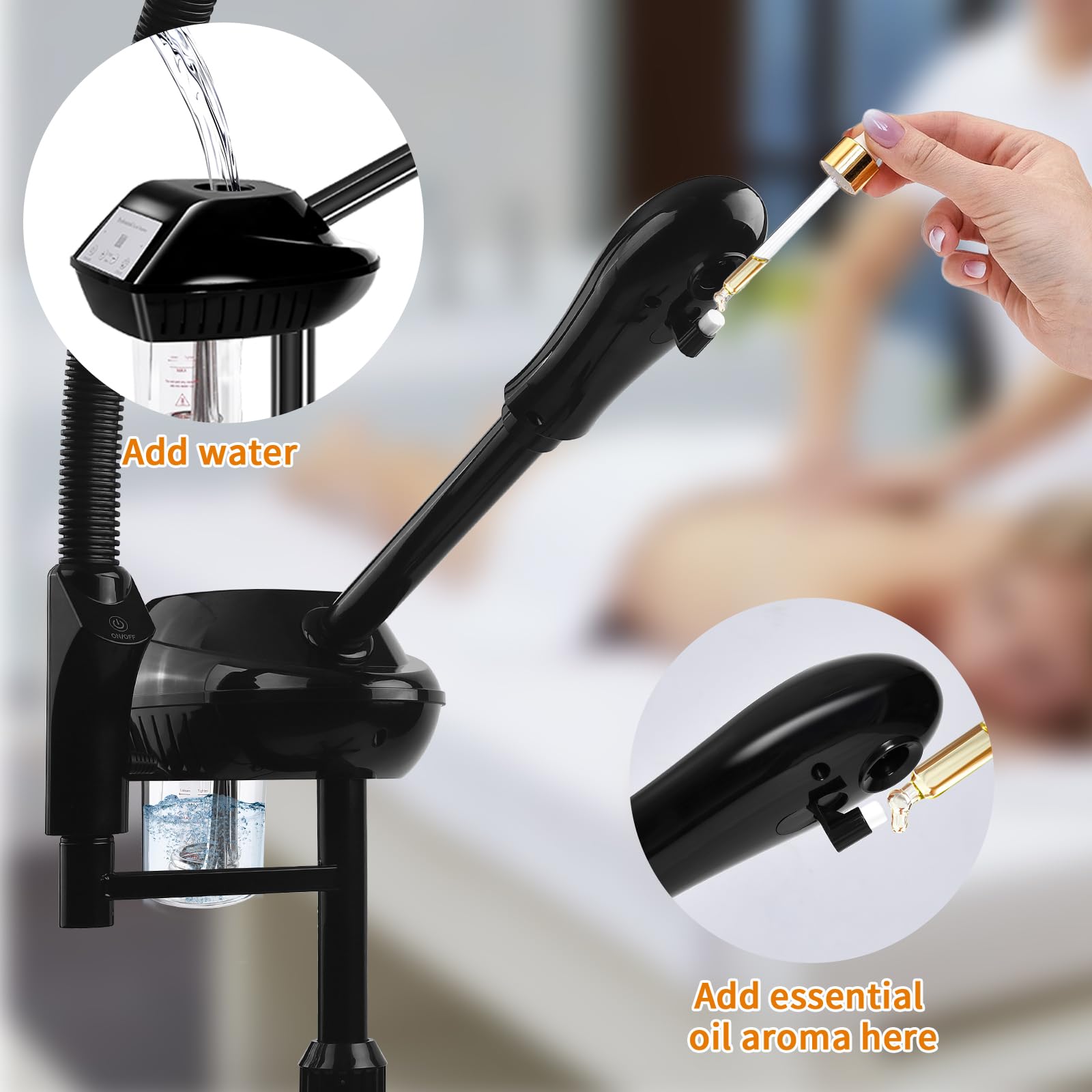 Mua Facial Steamer for Ozone Humidifier Atomizer Attach 5× Magnifier ...