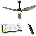 YOUKAIN Modern Ceiling Fan, 52 Inch Farmhouse Ceiling Fan with LED ...