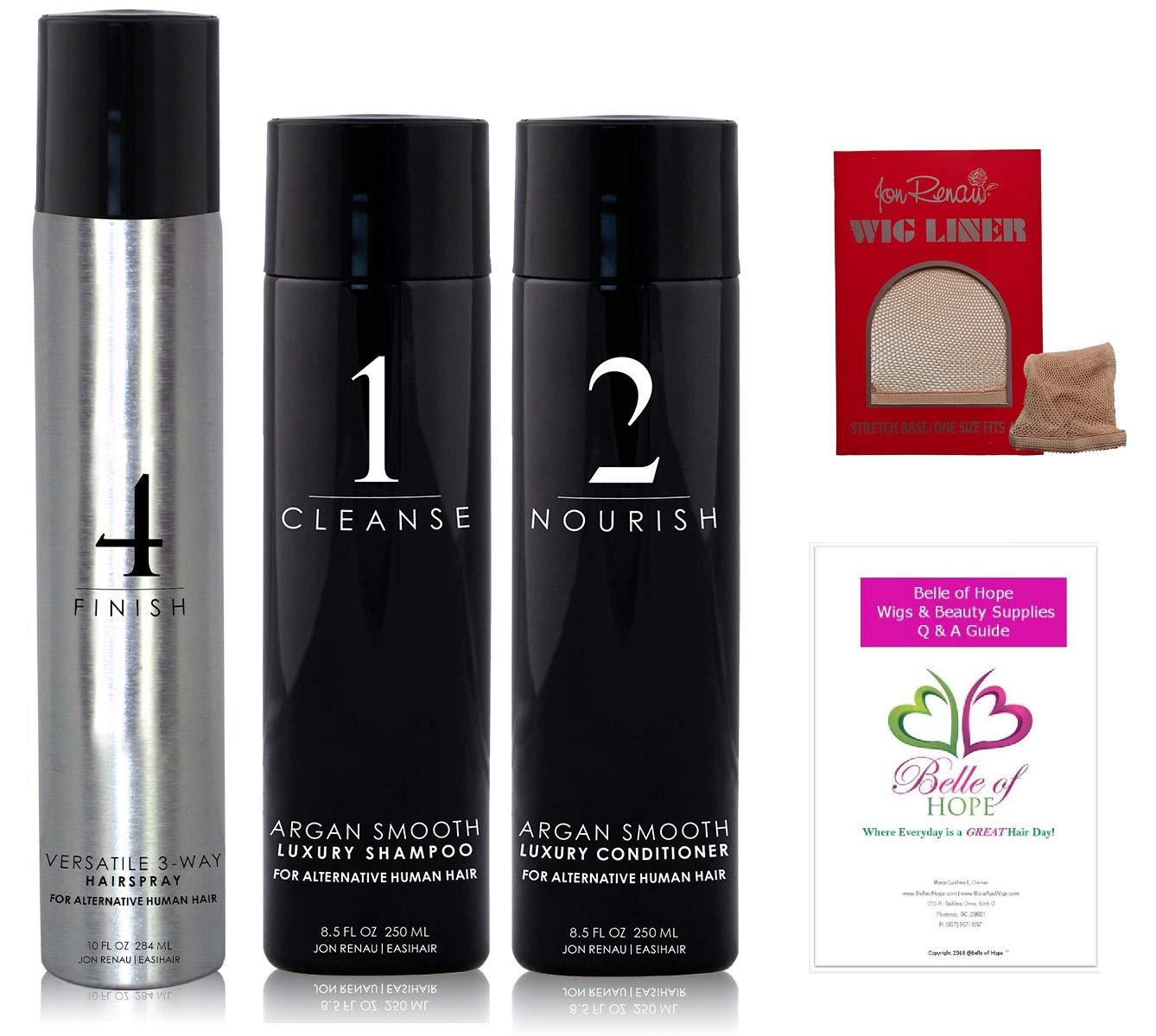 Amazon.com : Jon Renu Argan Smooth Shampoo, Aragan Smooth Conditioner ...