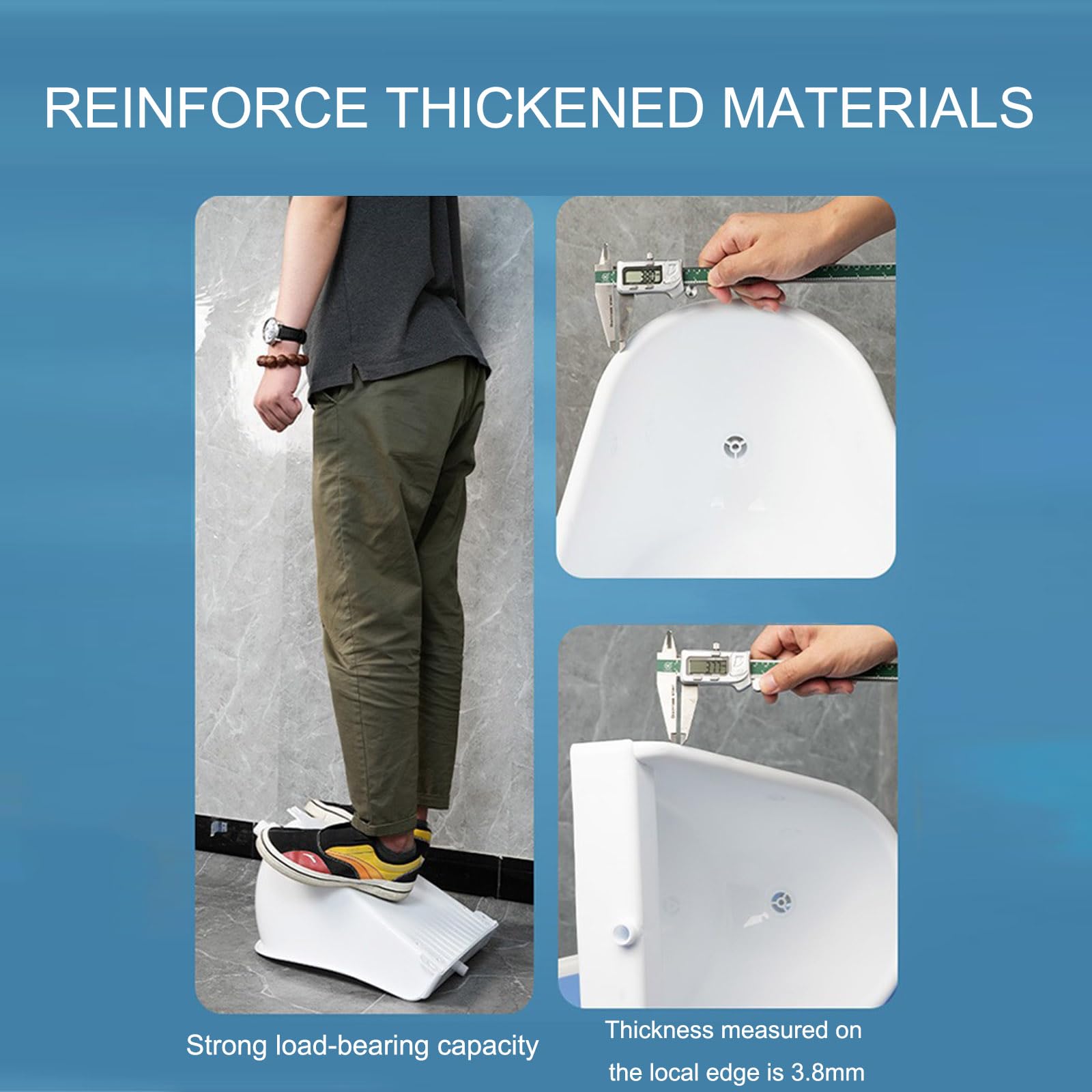 Wall Mounted Male Plastic Waterless Urinal,Bathroom Simple High ...