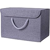 Storage Boxes with Lids,Cube Storage Box with Handles,Cotton Fabric ...