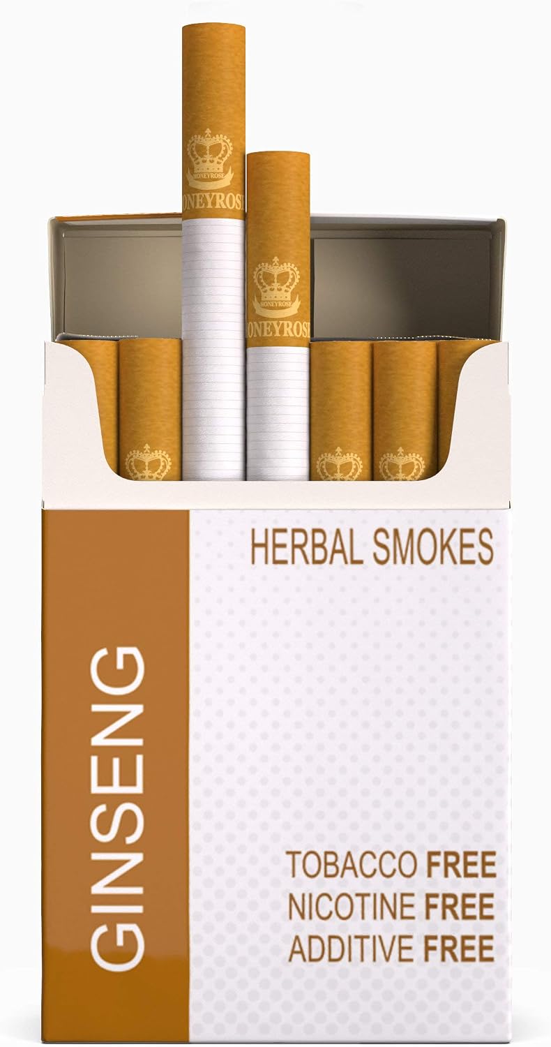 Honeyrose - Ginseng Herbal Cigarettes | 20 Cigarettes: Amazon.ca ...