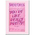 Amazon.com: Prinajssiad Youre Like Really Pretty Canvas Wall Art, Pink Preppy Guest Check Room ...