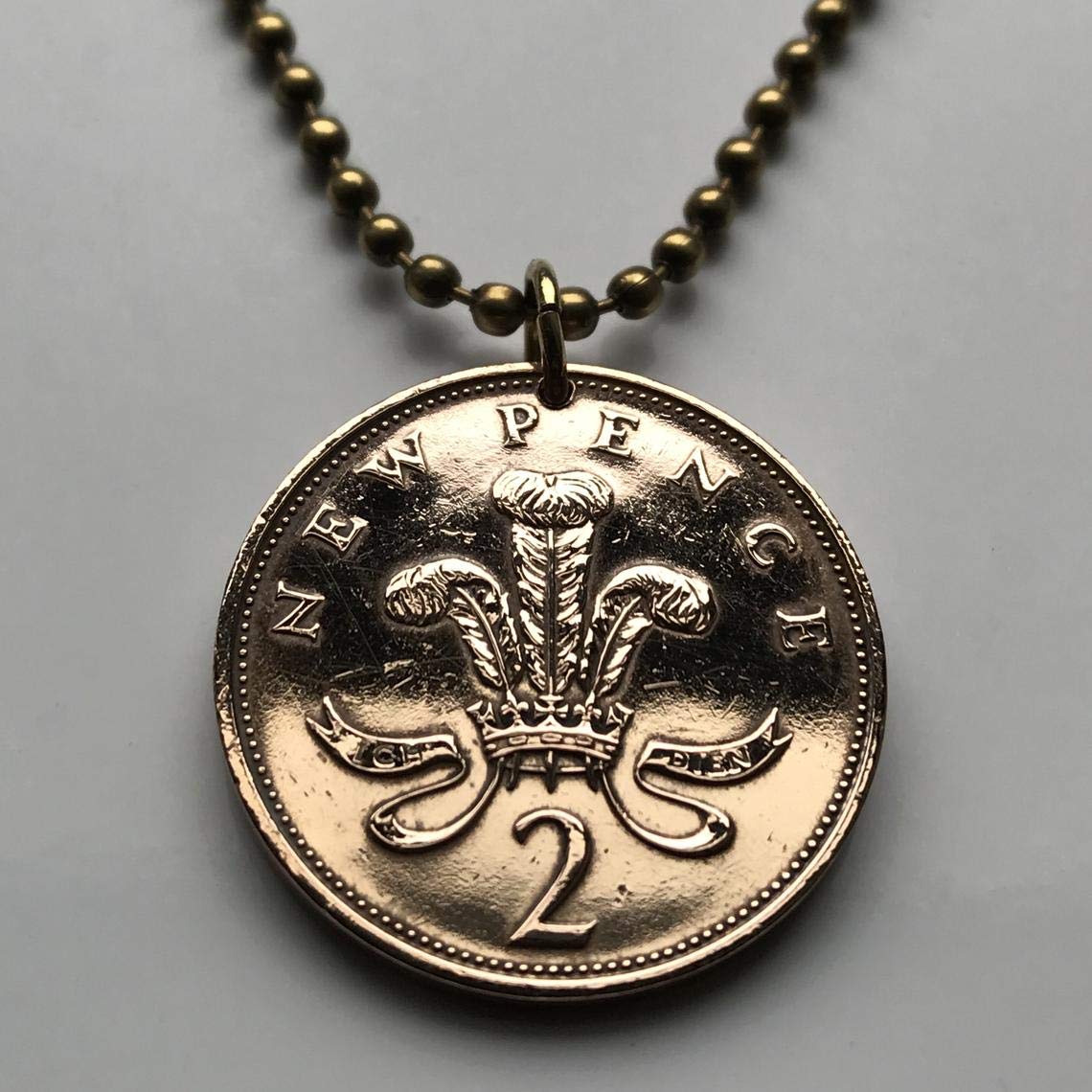 Amazon.com: 1975 United Kingdom Wales Pound coin pendant jewelry Prince ...