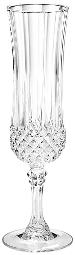 Luminarc Arc International Longchamp Diamax Flute Glasses (Set of 4), 4 ...