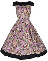 Pretty Kitty Fashion 50s Polka Dot Black Vintage Swing Prom Pin-Up Tea ...