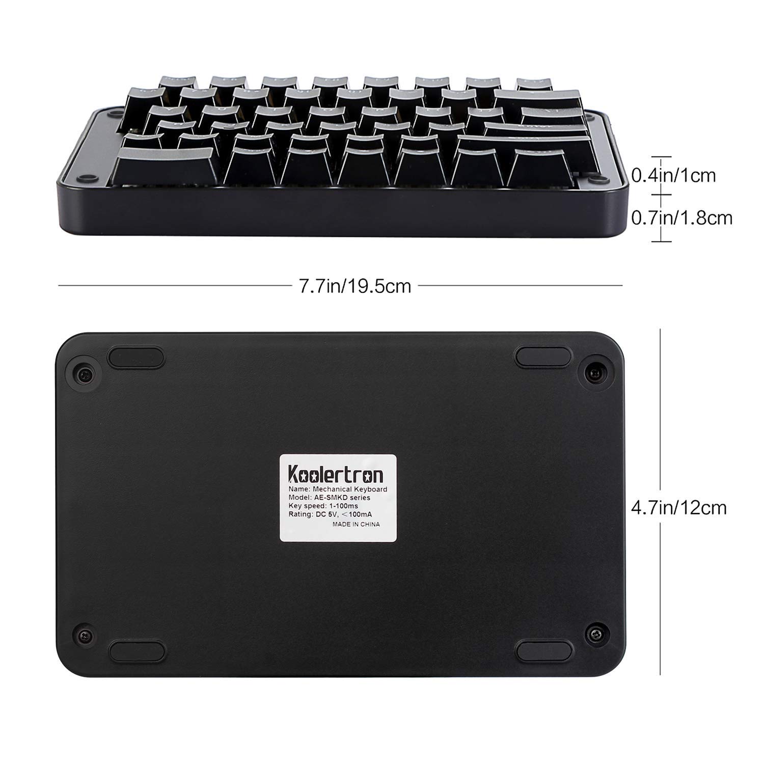 Mua Koolertron Programmable Split Mechanical Keyboard, All 89 Keys ...