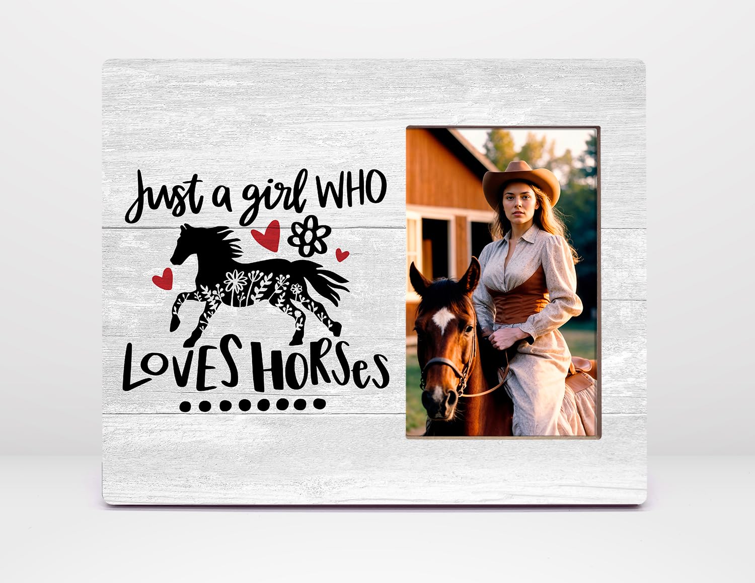 Orchroma Horse Picture Frame,Just A Girl Who Loves Horses,Horse Lover ...
