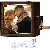 Amazon.com: ROSLILY Hand Crank Photo Album Personalized Picture Flip ...