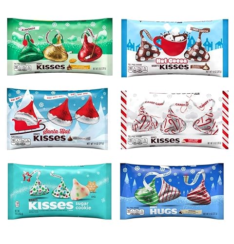 Hersheys Kisses Seasonal Chocolate Variety Pack - Sugar Cookie, Hugs ...