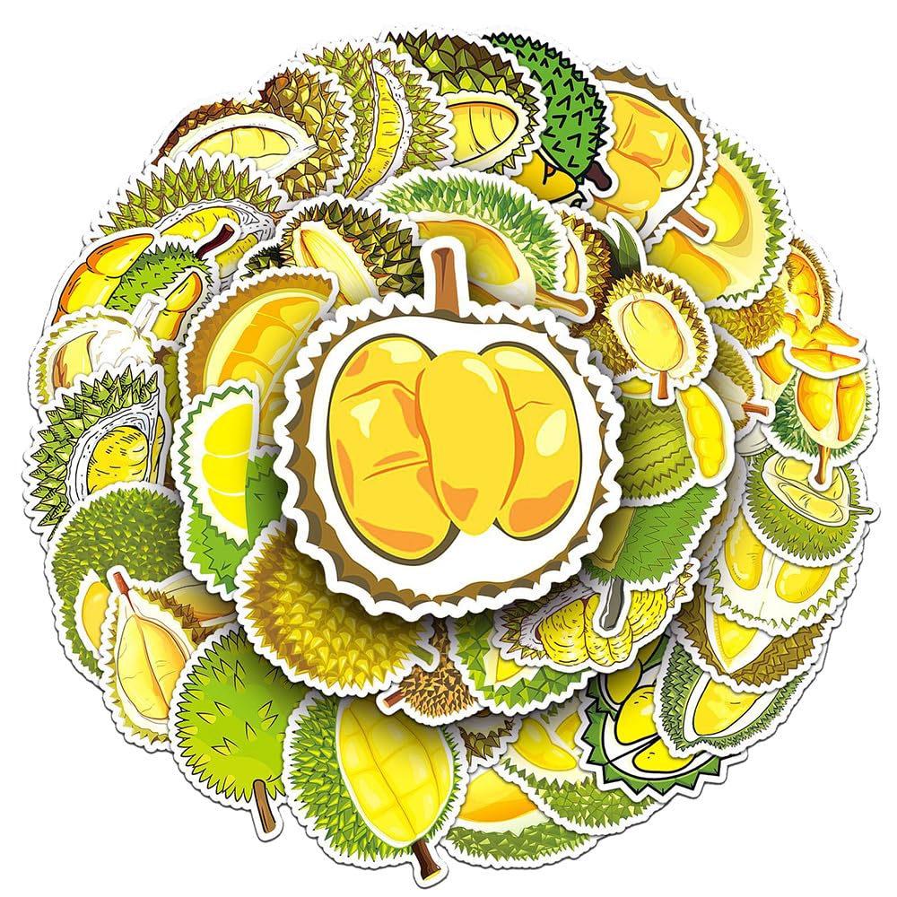 Durian Stickers for Teens Boys Girls Kids|50 Pcs|Cartoon Vinly ...