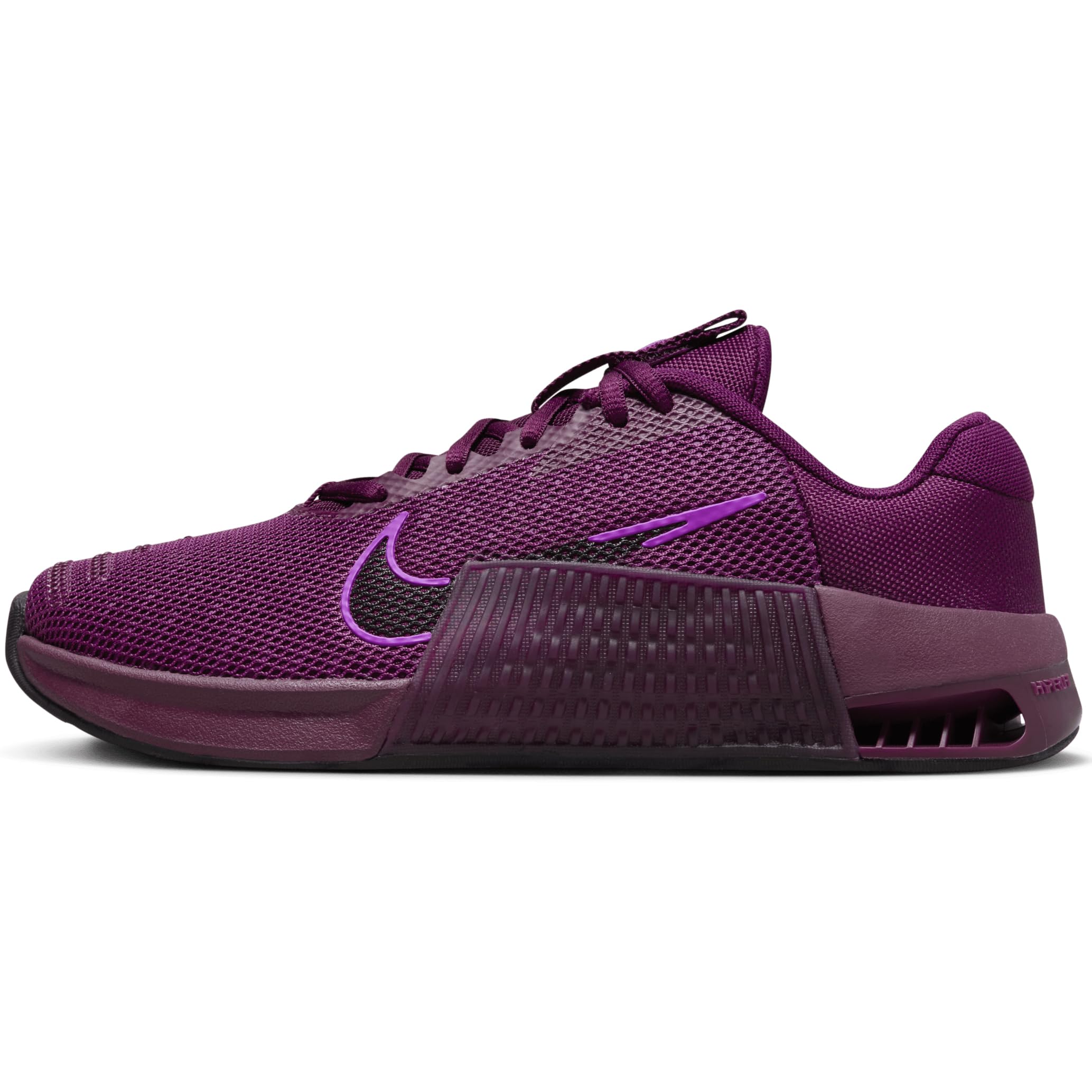 NIKE Metcon 9 Amp Women's Workout Shoes, Bordeaux Vivid Purple Volt ...