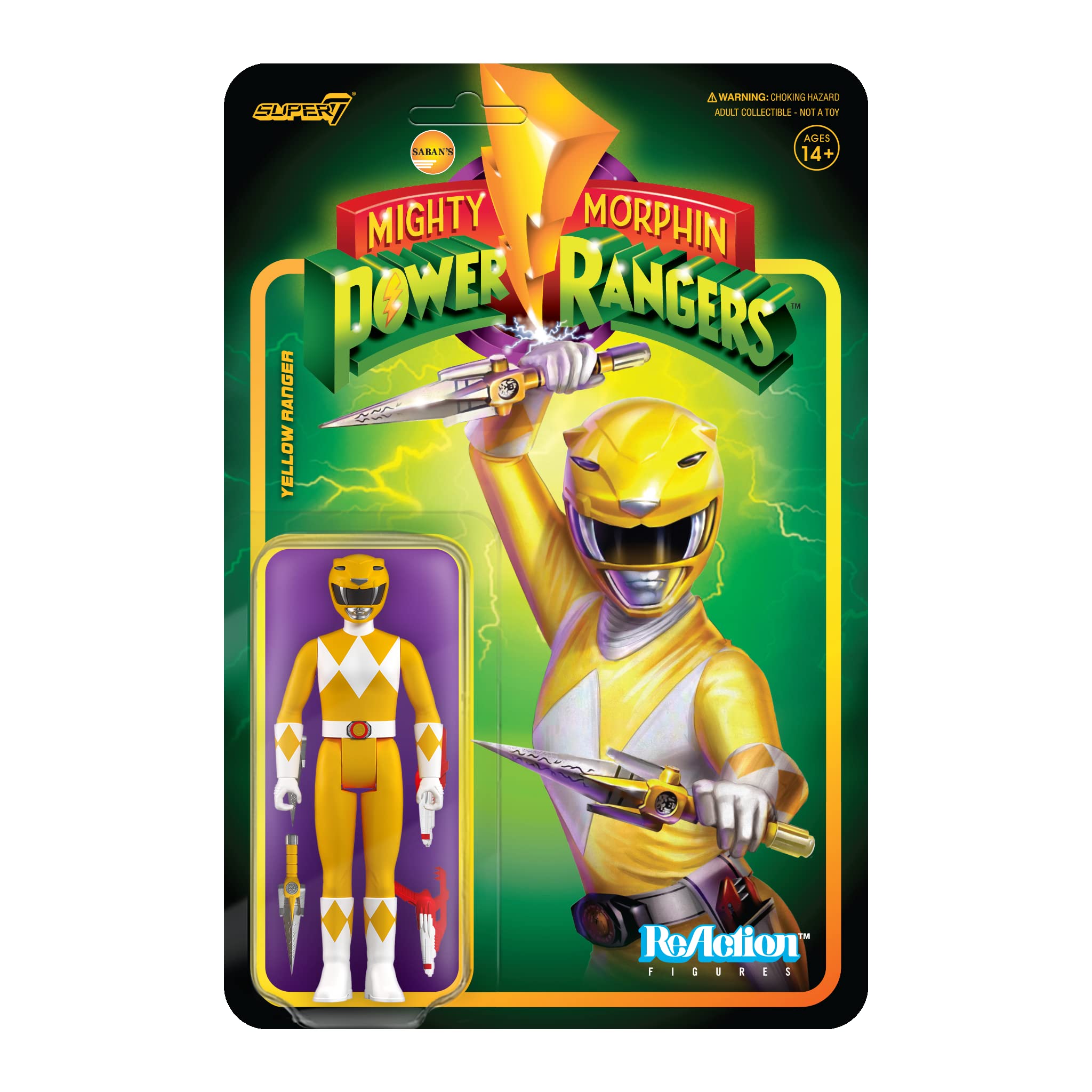 Mua Super7 Mighty Morphin Power Rangers Yellow Ranger - 3.75" Power ...