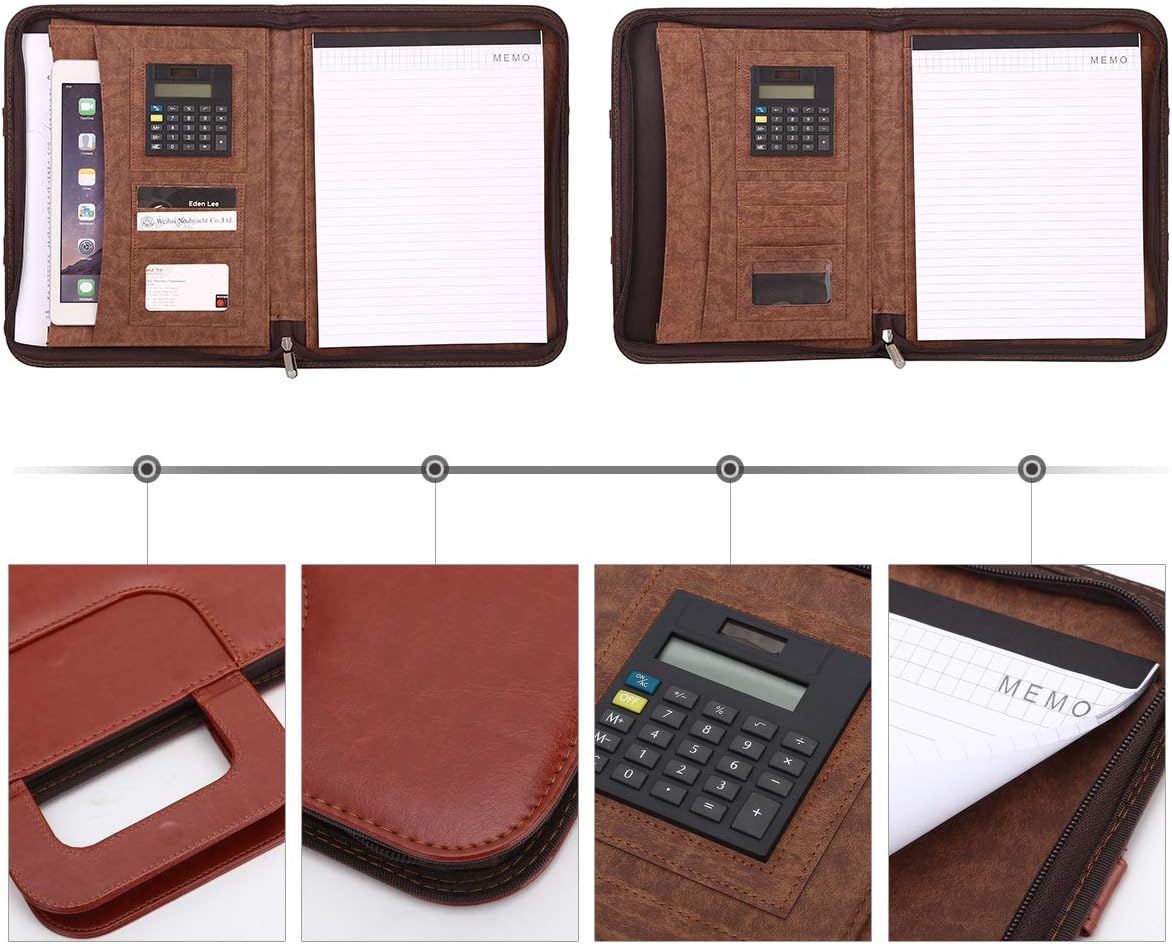 Taschland A4 File Folder Padfolio Writing Pad Business Presentation ...