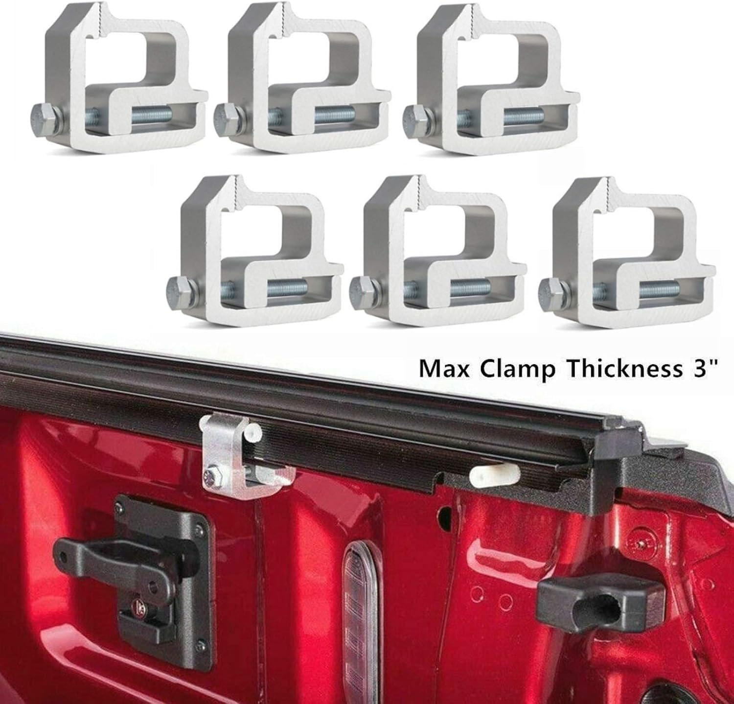 Automotive anmas power Truck Topper Clamps-6 Pack Truck Cap Mounting ...