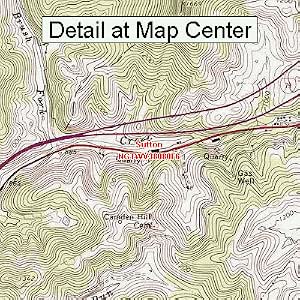 Amazon.com : USGS Topographic Quadrangle Map - Sutton, West Virginia ...