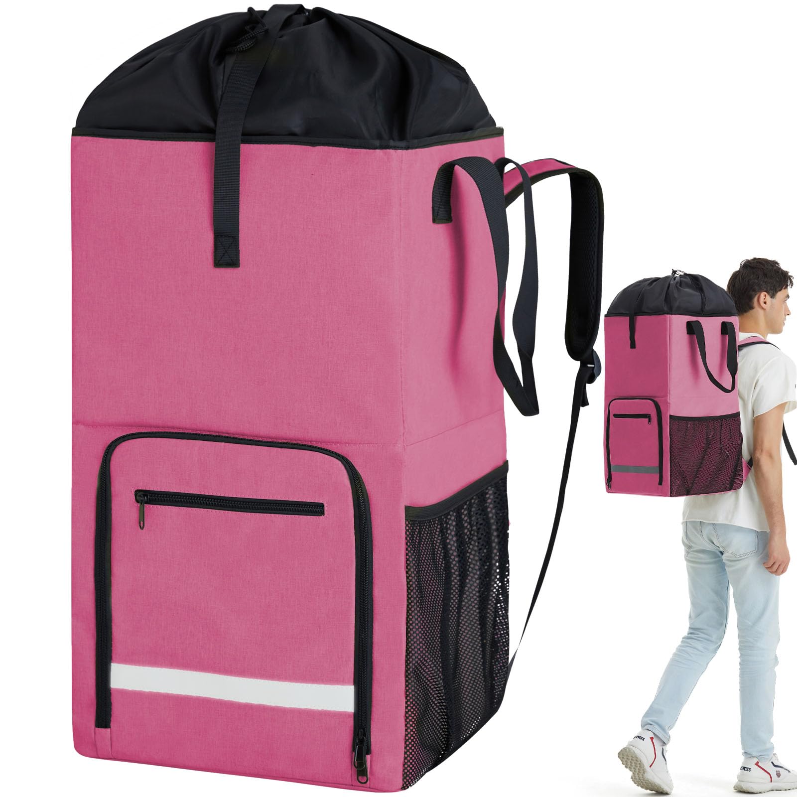 Laundry Bag Extra Large Heavy Duty, Laundry Backpack Hamper Basket for ...