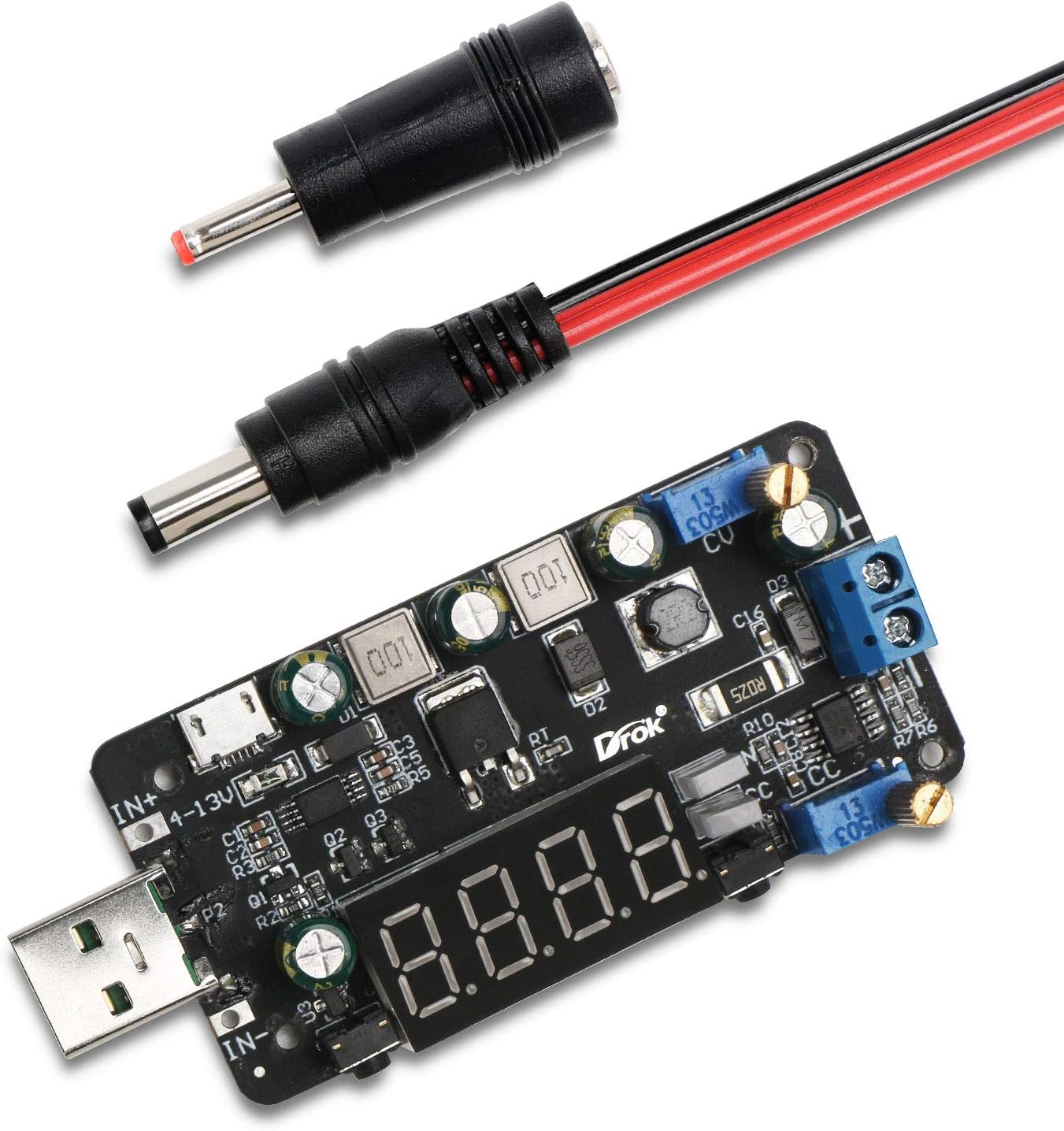 Adjustable Voltage Regulator, Droking 15W USB Buck Boost Converter 5V ...