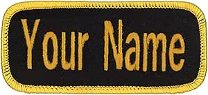 Amazon.com: Name Patch Uniform Work Shirt Personalized Embroidered ...