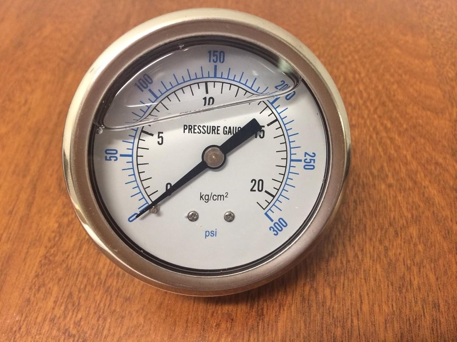 Liquid Filled 300 PSI Air Pressure Gauge Center Back Mount Mnt with 2.5 ...