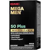 Amazon.com: GNC Mega Men 50 Plus Multivitamin | Antioxidants | Heart ...