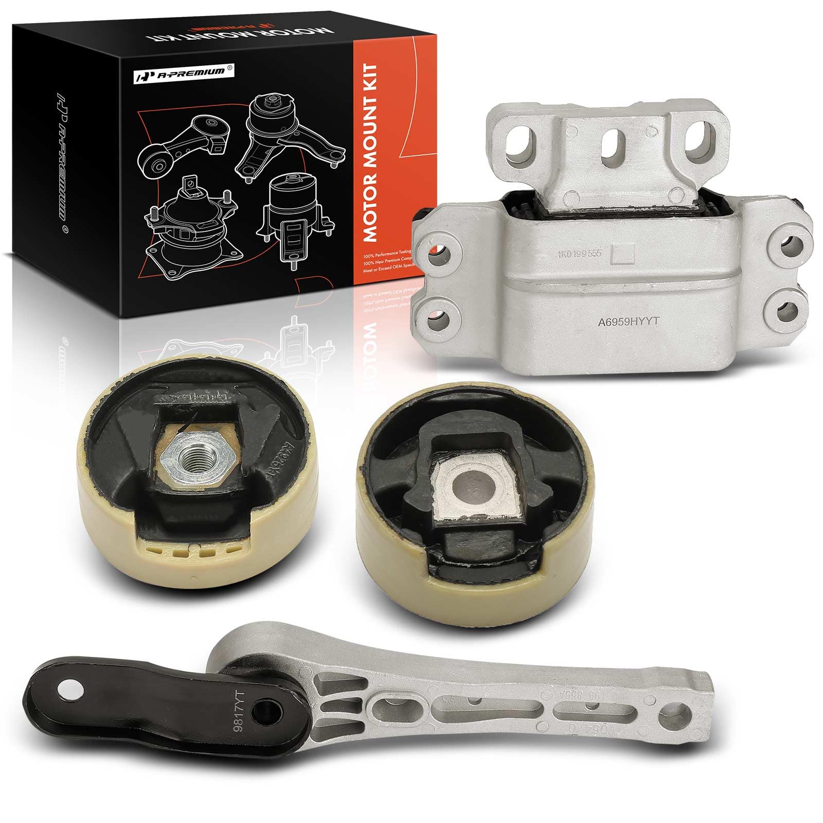 A-Premium 4PCS Engine Motor Mount and Transmission Mount and Torque ...