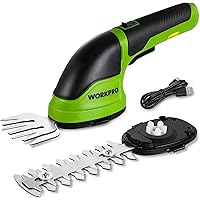 Amazon.com : WORKPRO Cordless Grass Shear & Shrubbery Trimmer - 2 in 1 Handheld Hedge Trimmer 7 ...
