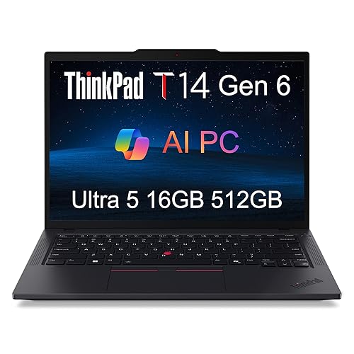 Lenovo ThinkPad T14 Gen 6 Business Laptop (14" FHD+, Intel 12-Core ...