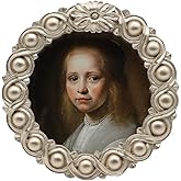 Amazon.com - SYLVIA'S SHOP 3x3 Small Vintage Round Picture Frame, Mini ...