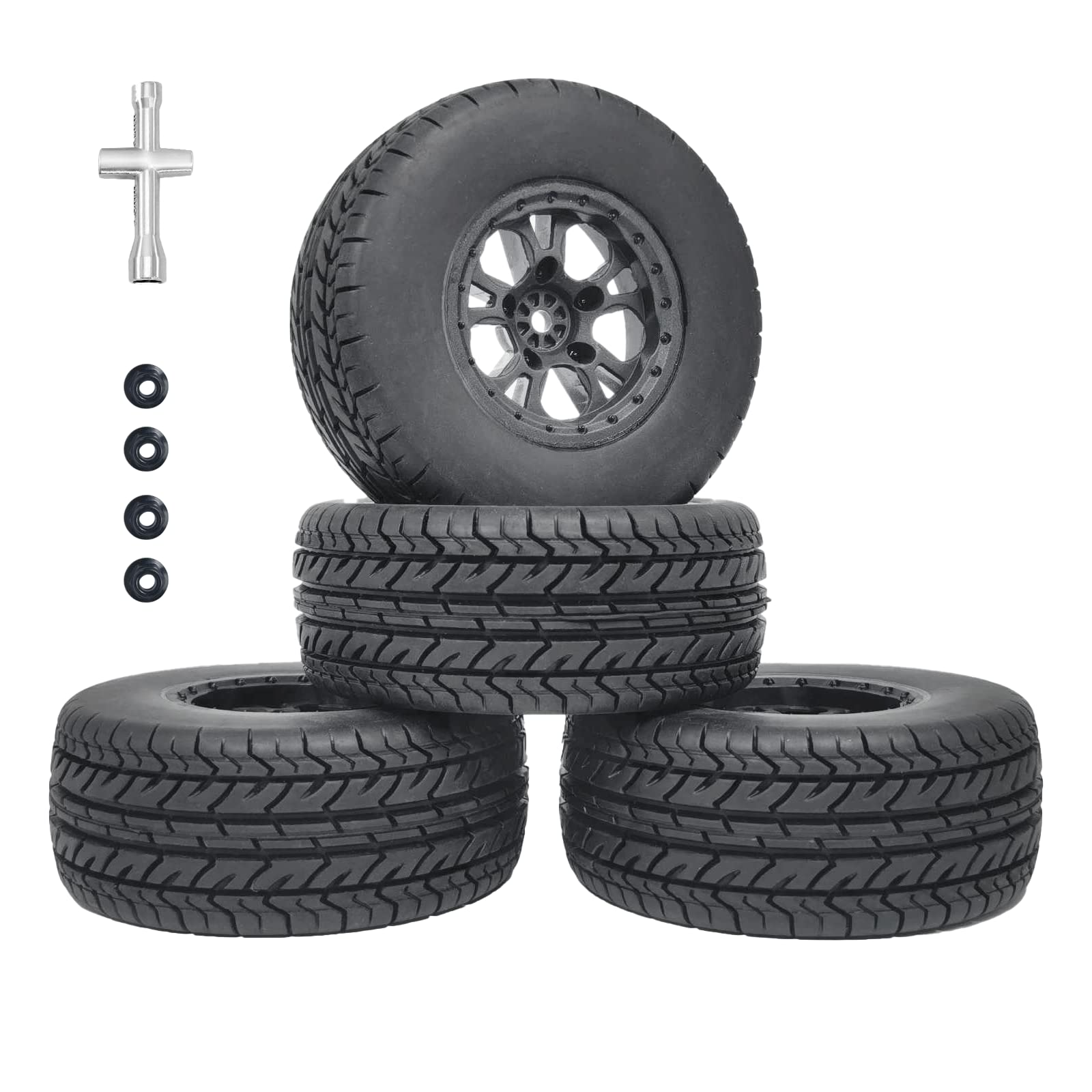 RC Station 12mm Hex RC Wheels and Tires for 4x4 2WD Traxxas Slash Arrma ...
