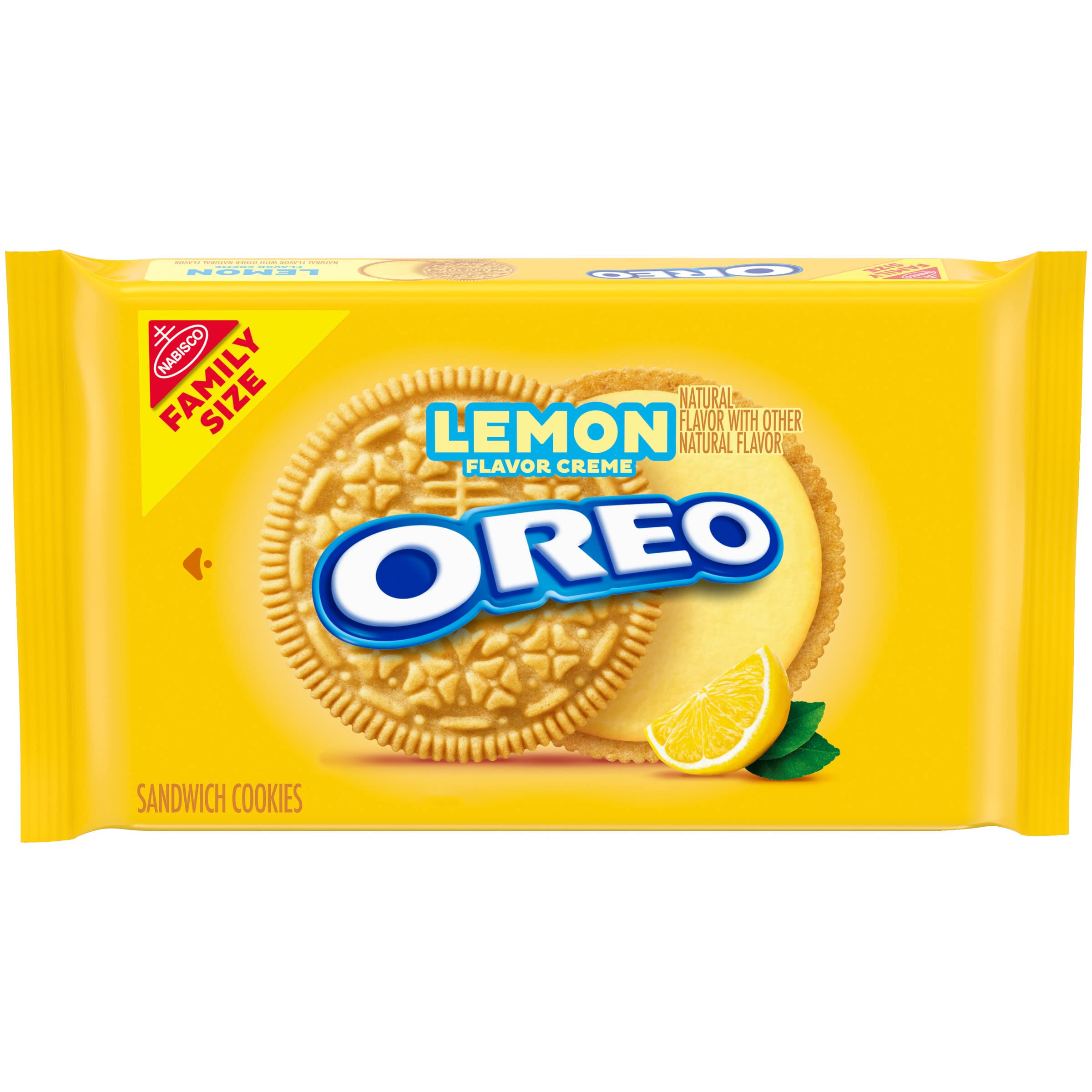 OREO Lemon Creme Sandwich Cookies, Family Size, 20 oz in Saudi Arabia ...