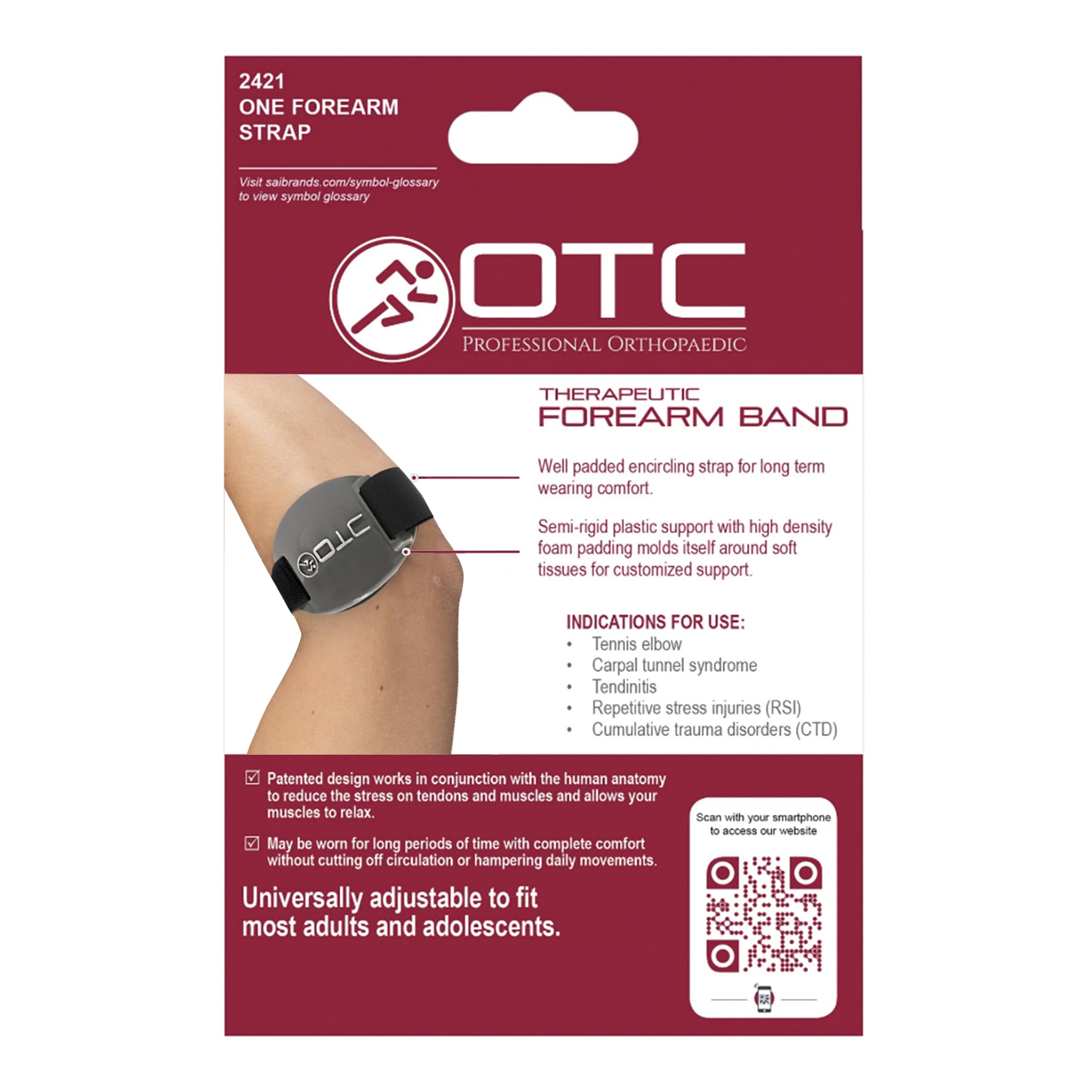 Mua Forearm Compression Strap for Tennis Elbow, Golfers Elbow, Recovery ...
