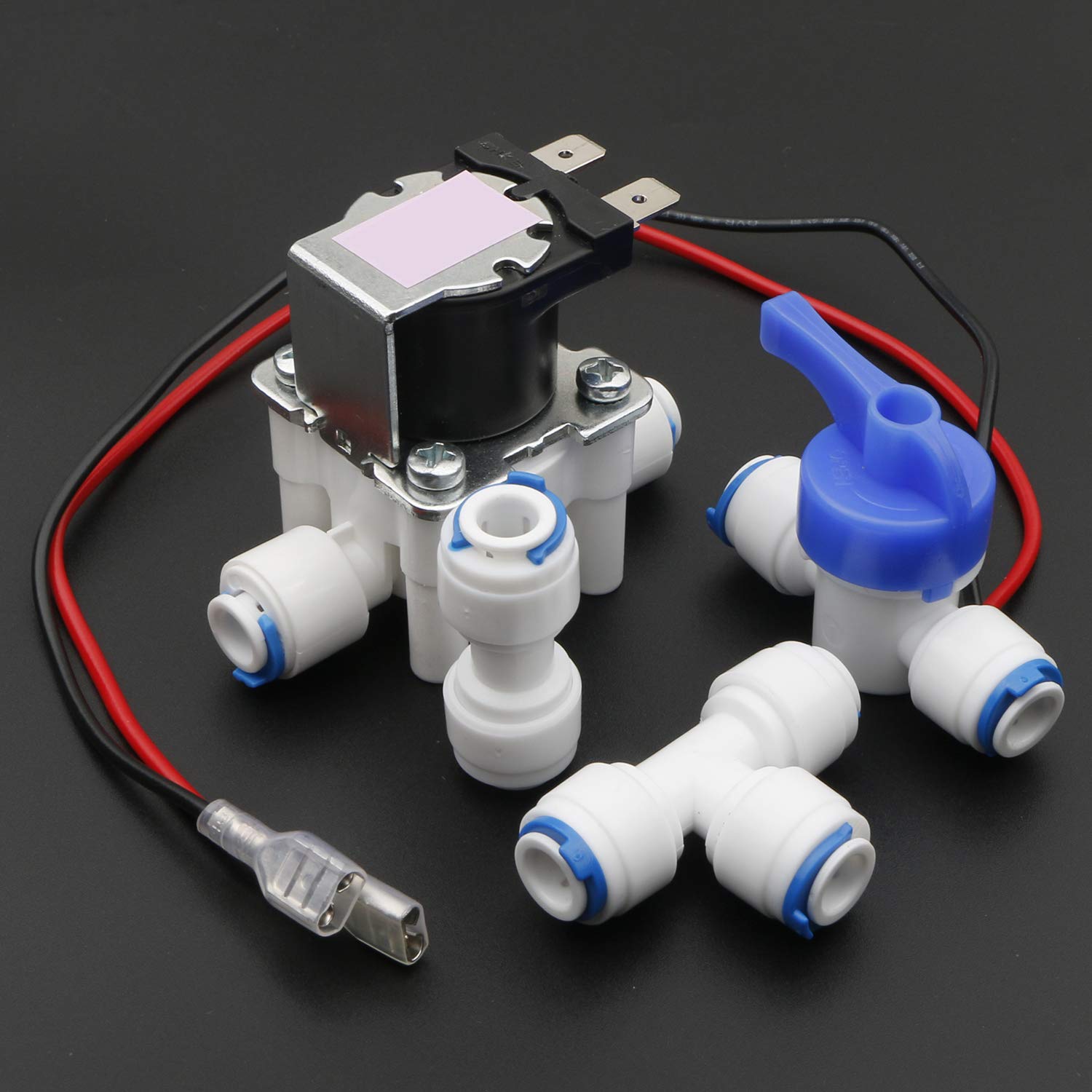 Pxyelec DC 24V 1/4 Inch Waste Water Solenoid Valve,300cc Normally Closed Type Waste Water ...