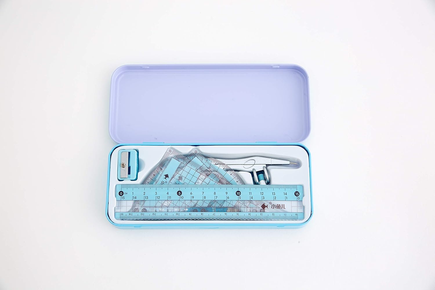MeetUs 8 Piece Compass Math Set for Students with Shatterproof Storage ...