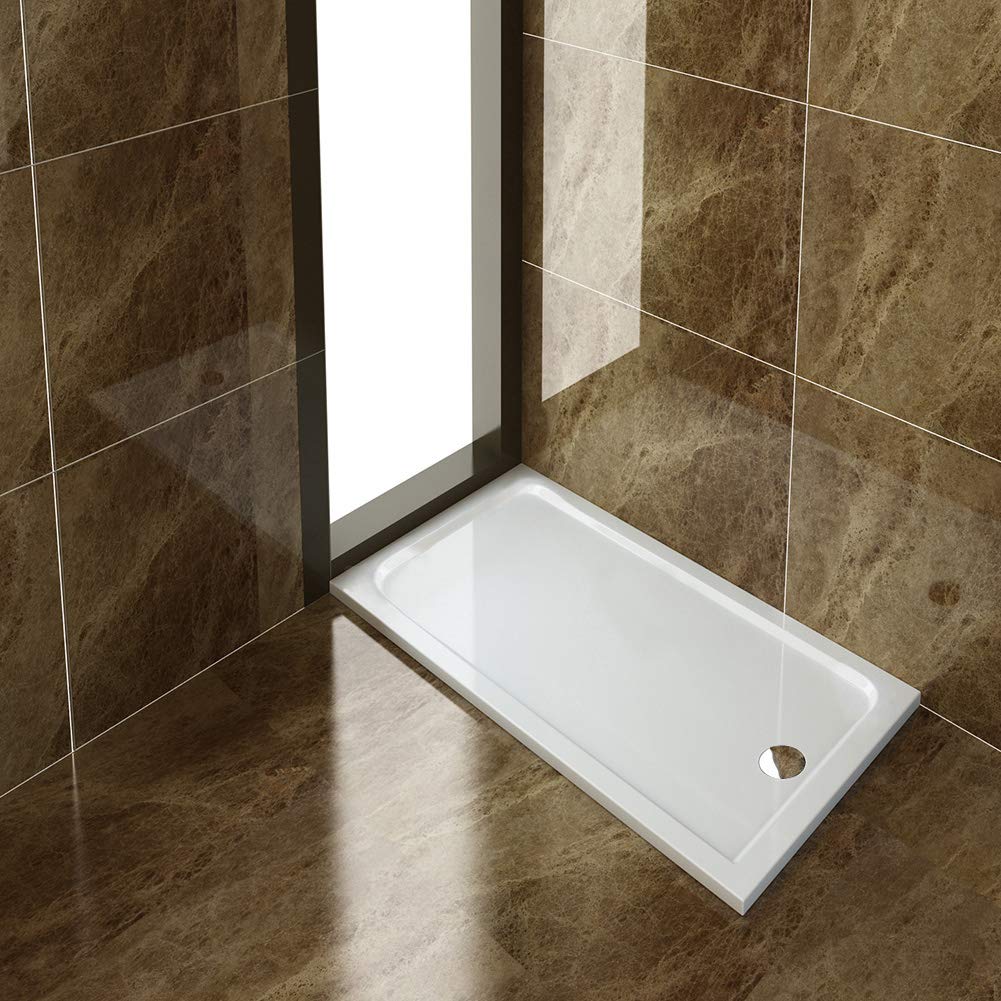 ELEGANT Rectangular 1400 x 800mm Walk In Shower Enclosure Tray with ...