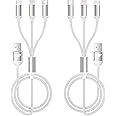Amazon.com: Multi Charging Cable, Multi USB Cable Nylon Braided 3 in 1 ...