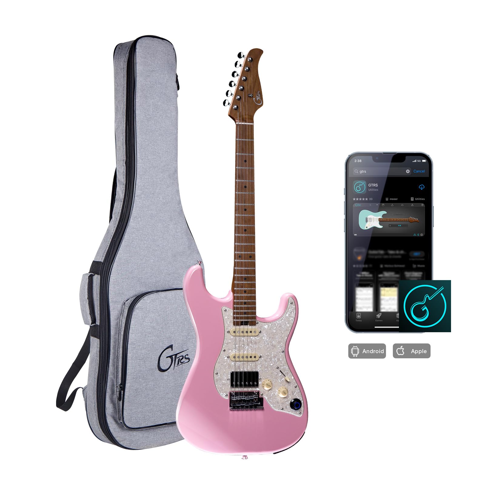 Mua GTRS S801 Smart Electric Guitar Kit with Effects System, HHS Pickup ...