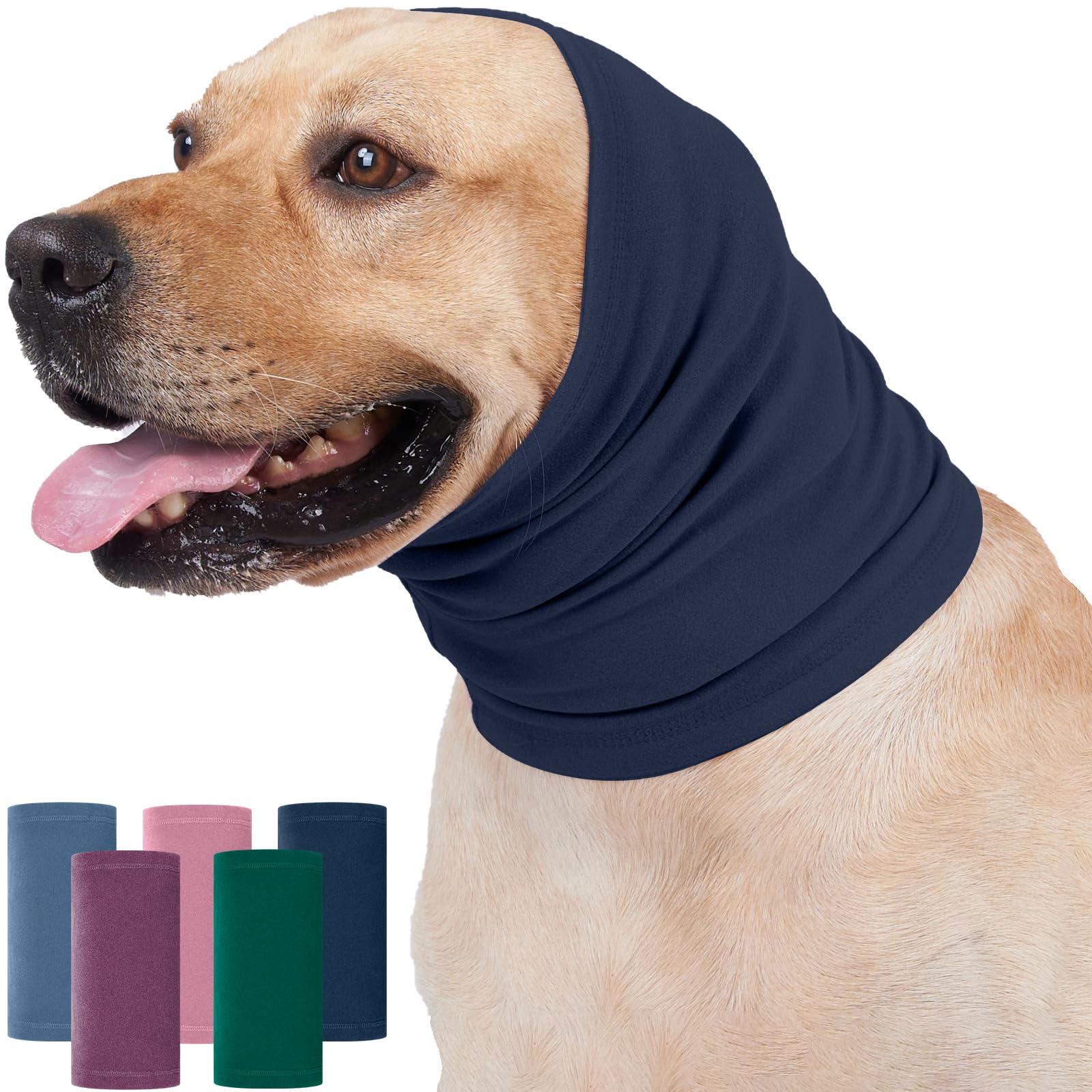 Nanaki Dog Calming Hoodie Ear Wraps for Dogs, Fireworks Ear Protection ...