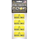 Amazon.com: DIESEL FUEL ONLY Automotive Decals | Gas Can Stickers ...