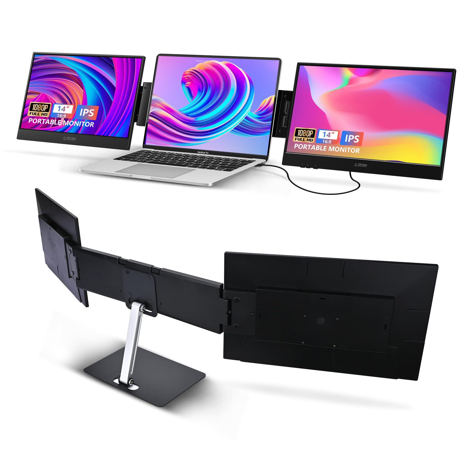 Mua 14" Portable Dual Monitor for Laptop Screen Extender 1080P Full HD ...