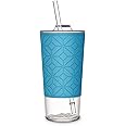 Amazon.com: Ello Kella Glass Tumbler with Straw, 20 oz, Coral : Home ...