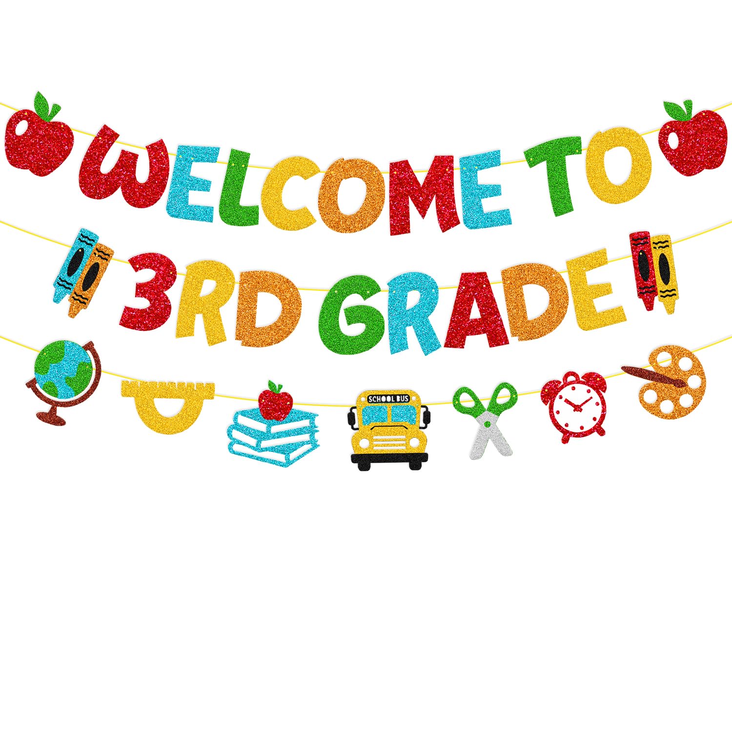 Welcome to 3rd Grade Banner First Day of 3rd Grade Banner Welcome Back ...