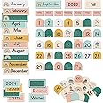 Amazon.com: Eamay Boho Calendar Pocket Chart Cards and Classroom ...
