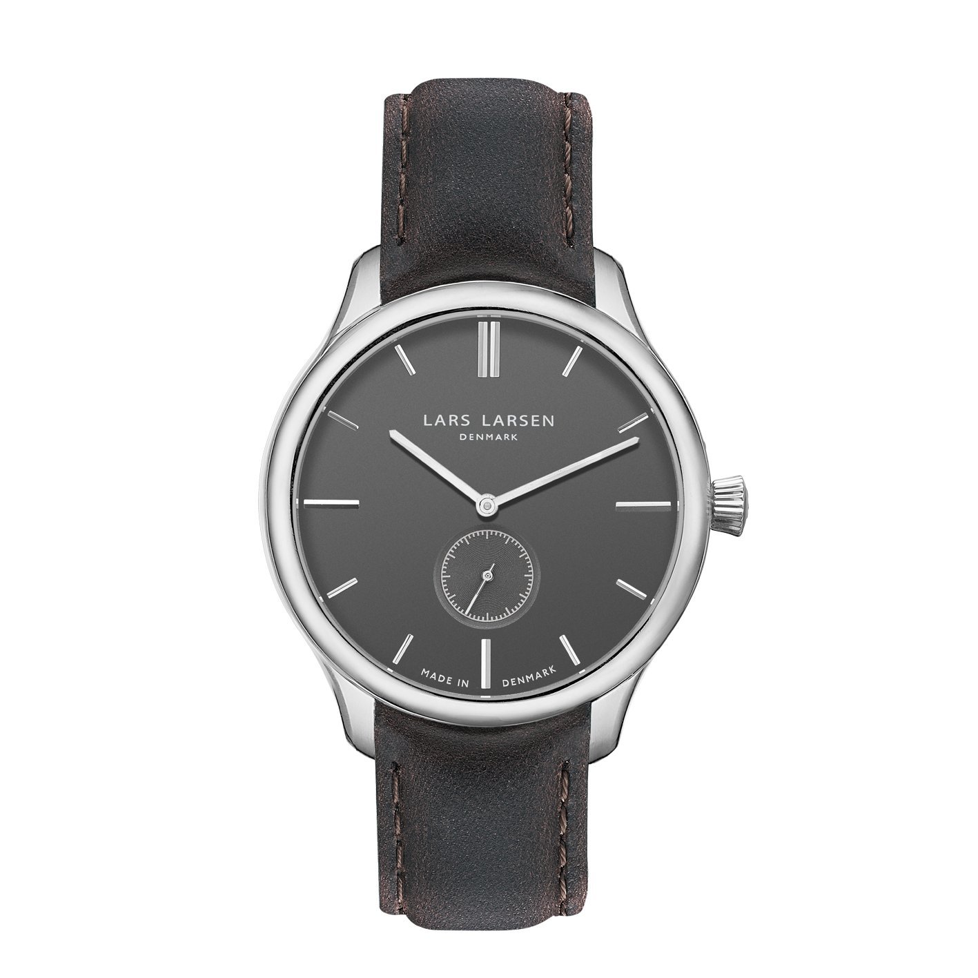 Lars Larsen LW22 Men's Quartz Watch with Grey Dial Analogue Display and ...
