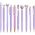 Amazon.com : 10 Pcs Purple Pens Gifts For Women Metal Ballpoint Pens ...