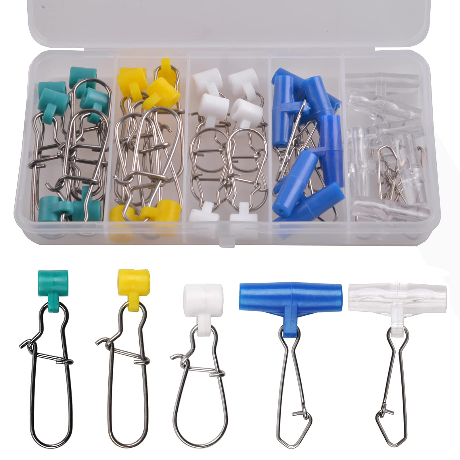 AGOOL Fishing Line Sinker Slides Heavy Duty Stainless Steel Sinker ...