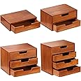 Amazon.com: 4-piece Drawer Cabinet Bundle Set - Modern Mahogany Wood ...